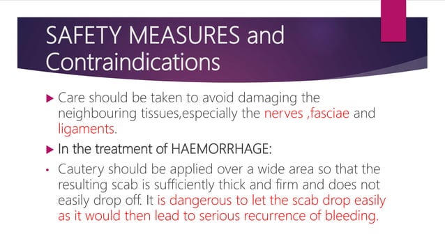 Cauterization | PPTX | First Aid | Injuries