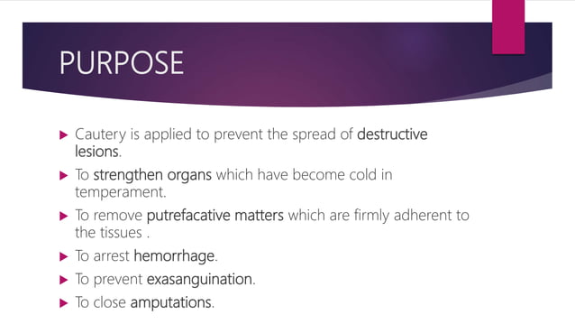Cauterization | PPTX | First Aid | Injuries