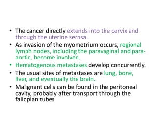 ca uterus cancer in uterus, common female problem | PPT