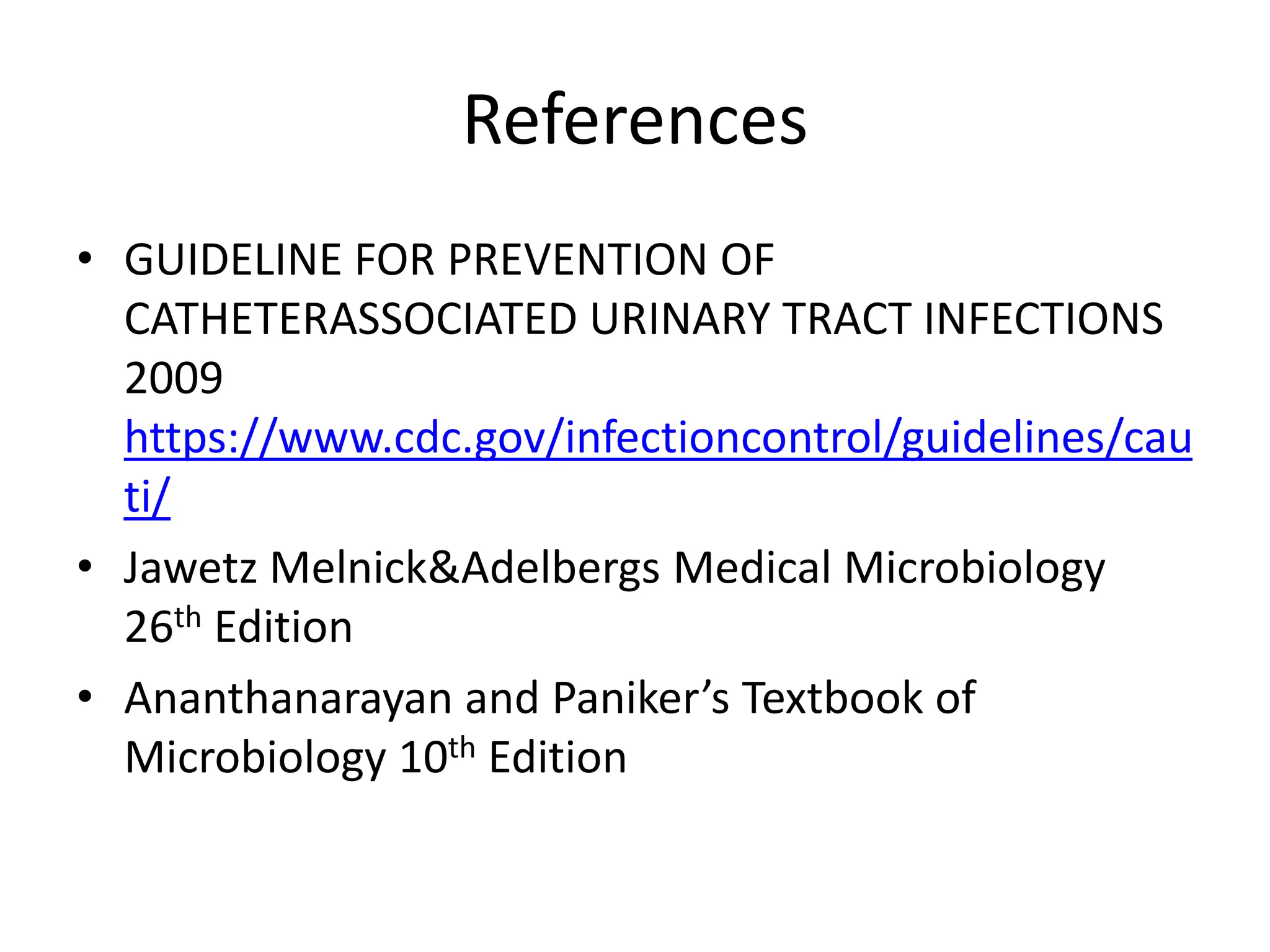 Catheter Associated Urinary Tract Infections (CAUTI) | PPTX