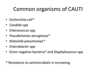 Catheter Associated Urinary Tract Infections (CAUTI) | PPTX