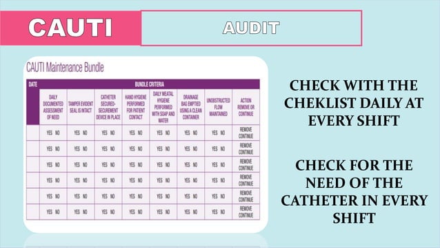 Cauti bundle of care | PPTX