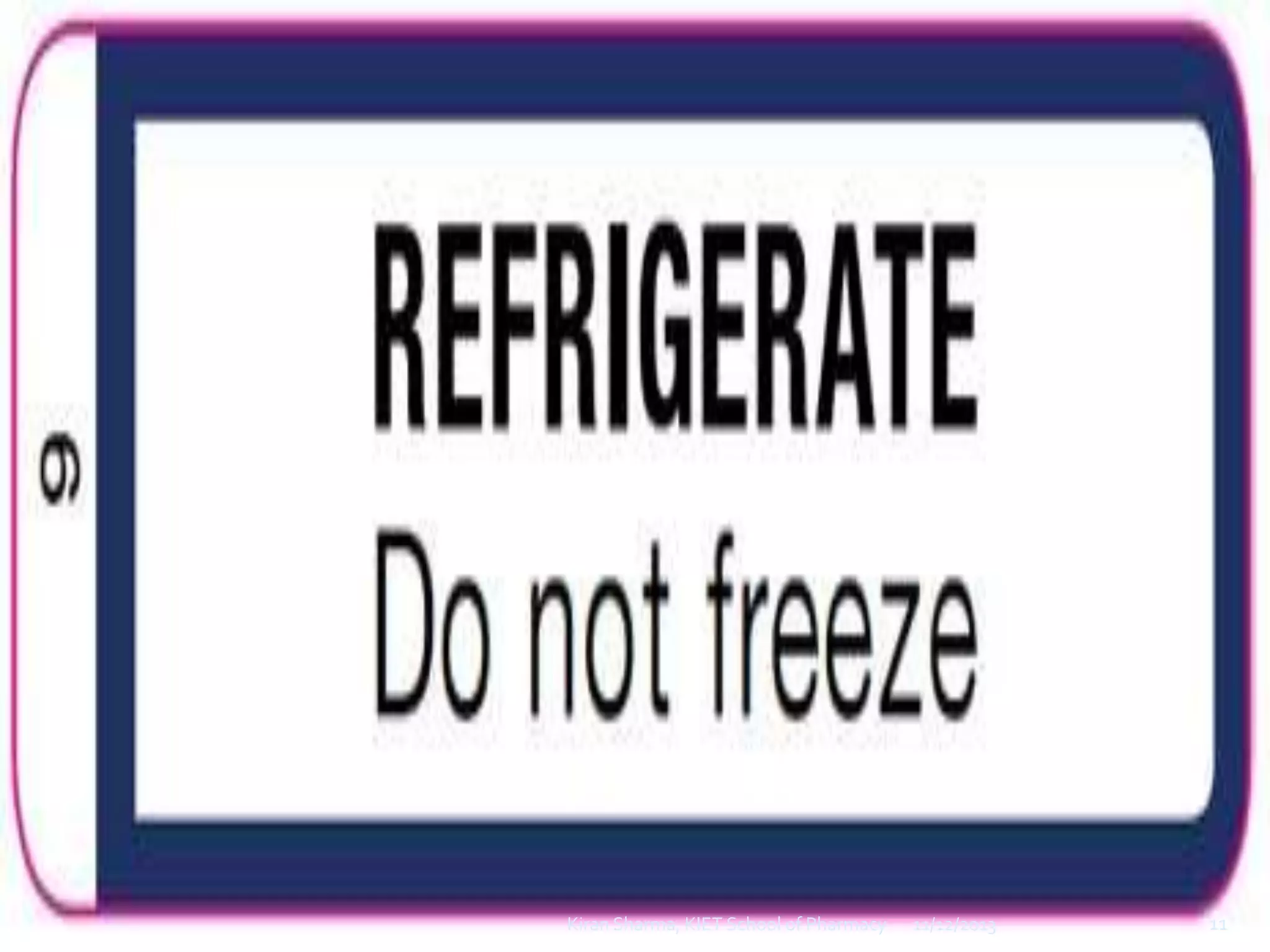 Cautionary and advisory labels for medicines | PPTX