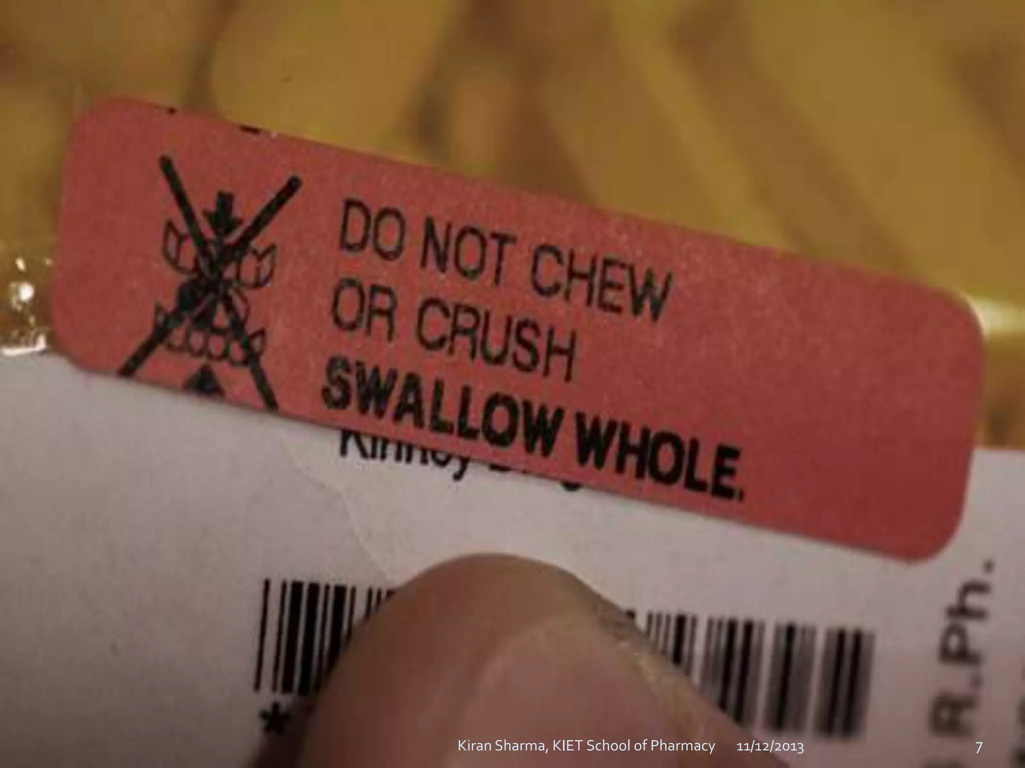 Cautionary and advisory labels for medicines | PPTX