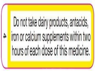 Cautionary and advisory labels for medicines | PPTX