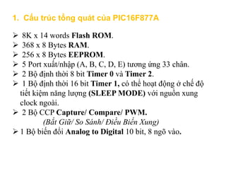 Cau truc phan cung pic16 f8xx | PDF