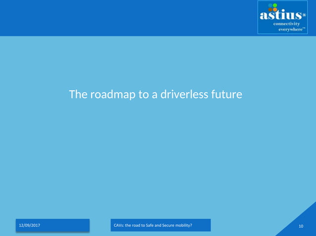 Connected & Driverless vehicles: the road to Safe & Secure mobility? | PPT