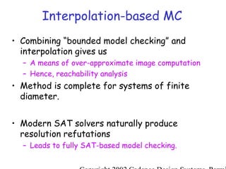 Model Checking Base on Interoplation | PPT