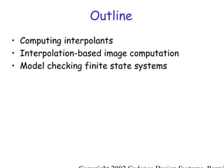 Model Checking Base on Interoplation | PPT