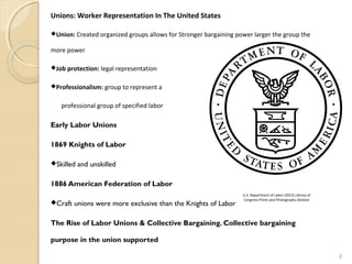 Historical Development of Unions | PPT