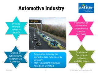 Connected & Autonomous vehicles: cybersecurity on a grand scale v1 | PDF