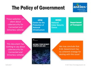 Connected & Autonomous vehicles: cybersecurity on a grand scale v1 | PDF
