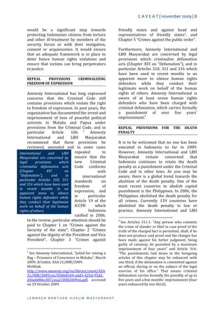 Caveat - VOLUME 06/I, NOVEMBER 2009 - LBH Masyarakat | PDF | Politics