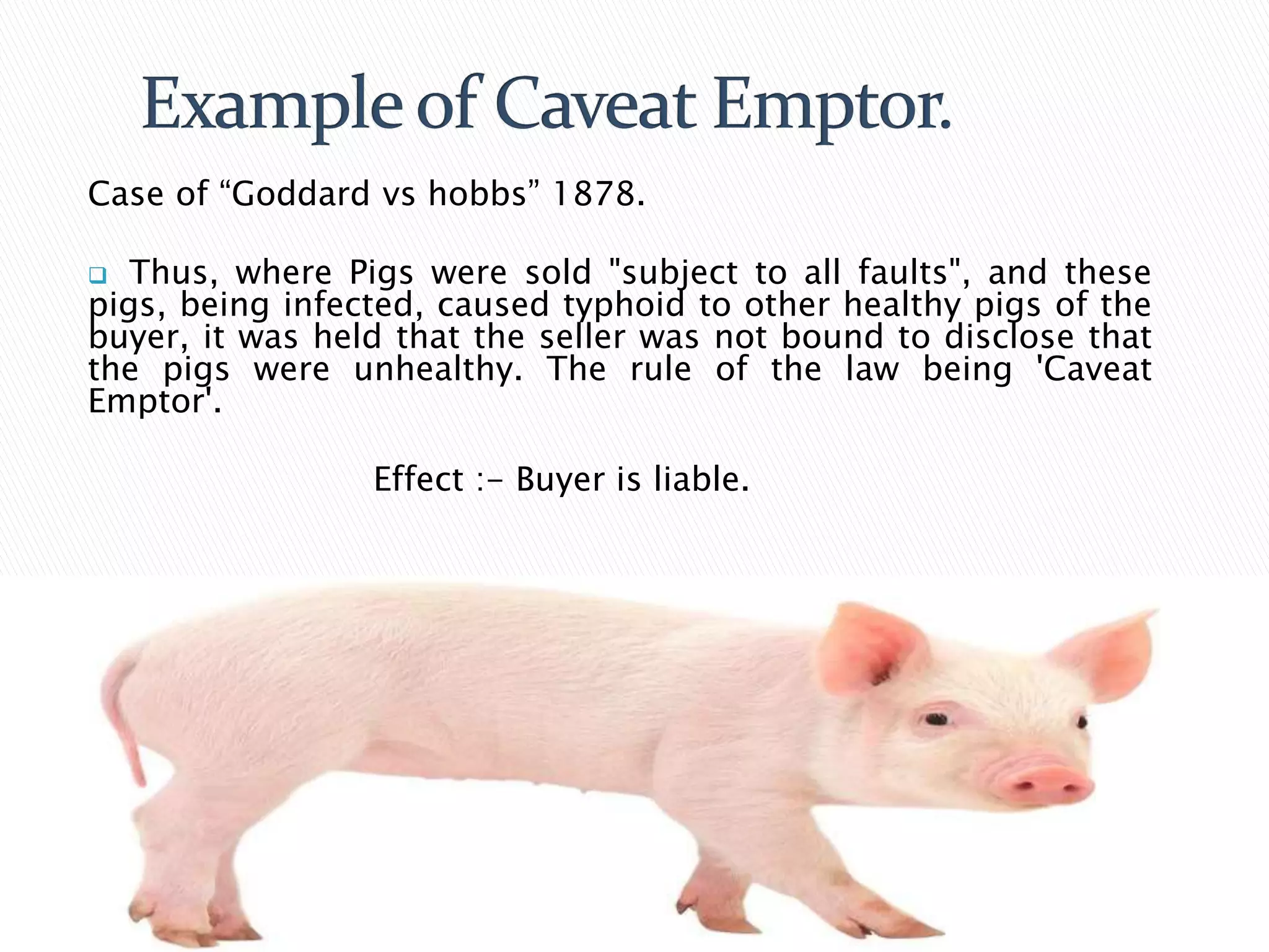 Caveat emptor ppt | PPTX