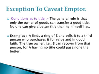 Caveat emptor ppt | PPTX
