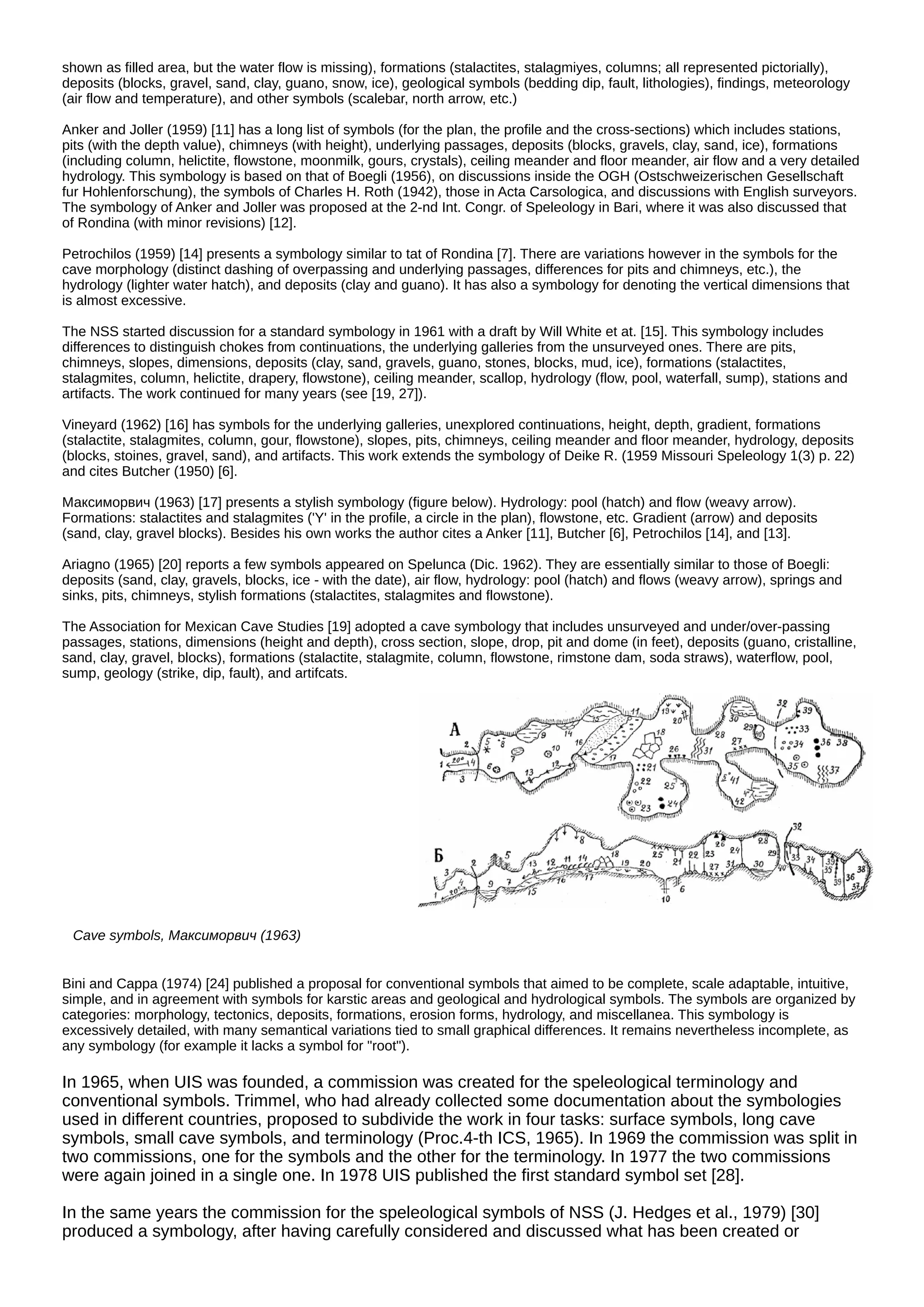 The genesis of Cave Symbols, simplified cave symbols, mapping, and ...