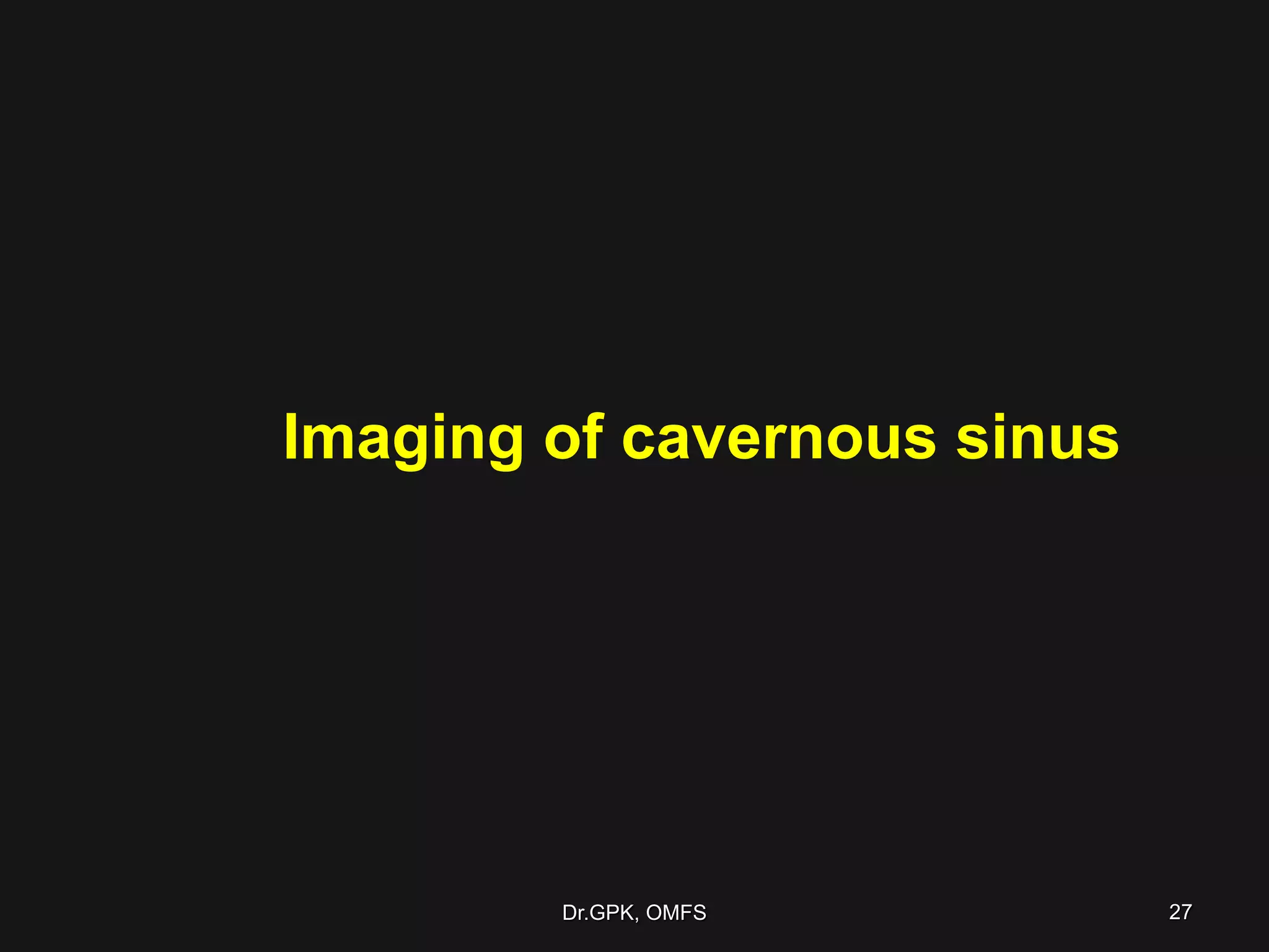 Cavenous sinus thrombosis | PPTX