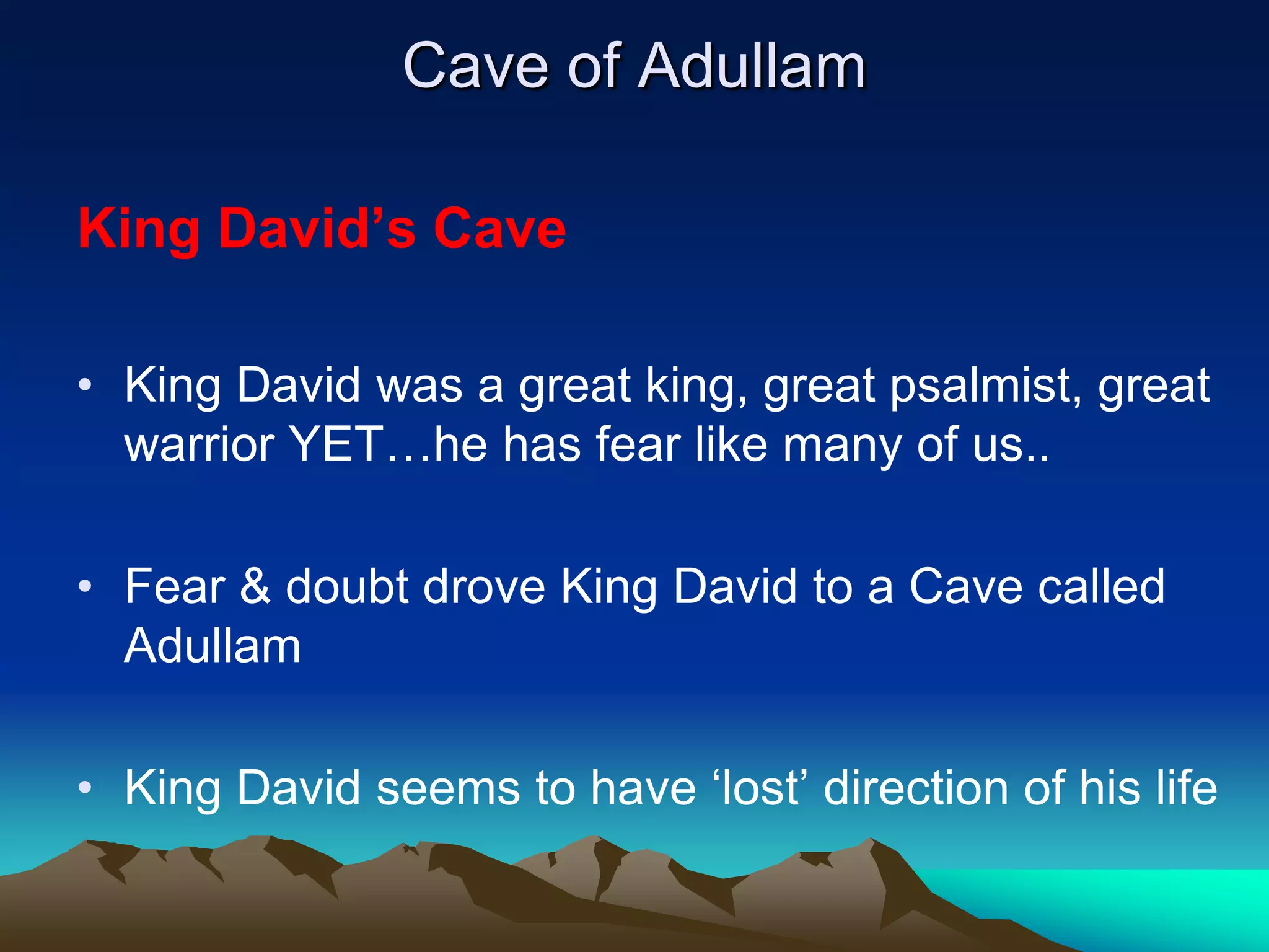 Cave of adullam | PPTX