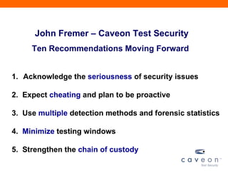Caveon webinar lessons learned at atp and nces | PPS