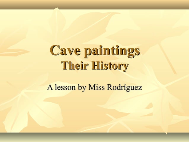 Cave paintings 2 | PPT