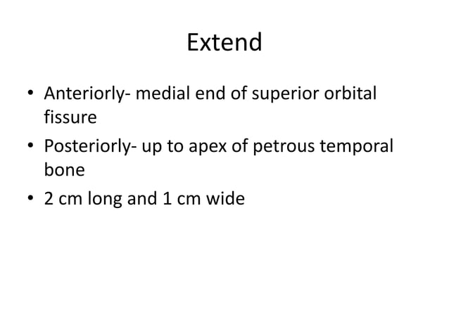 Cavernous sinus anatomy and clinical significance | PPTX