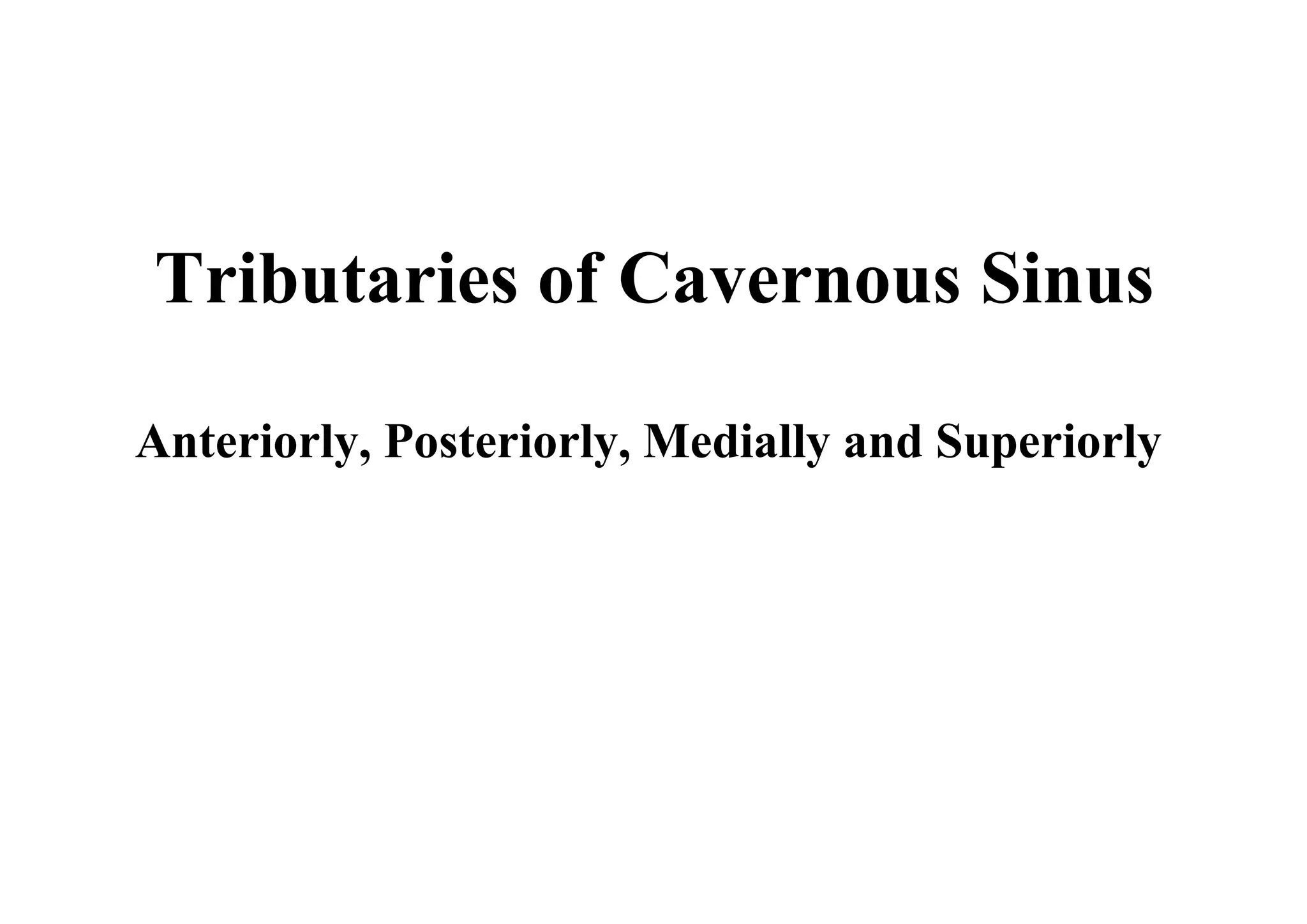 Cavernous sinus anatomy | PDF