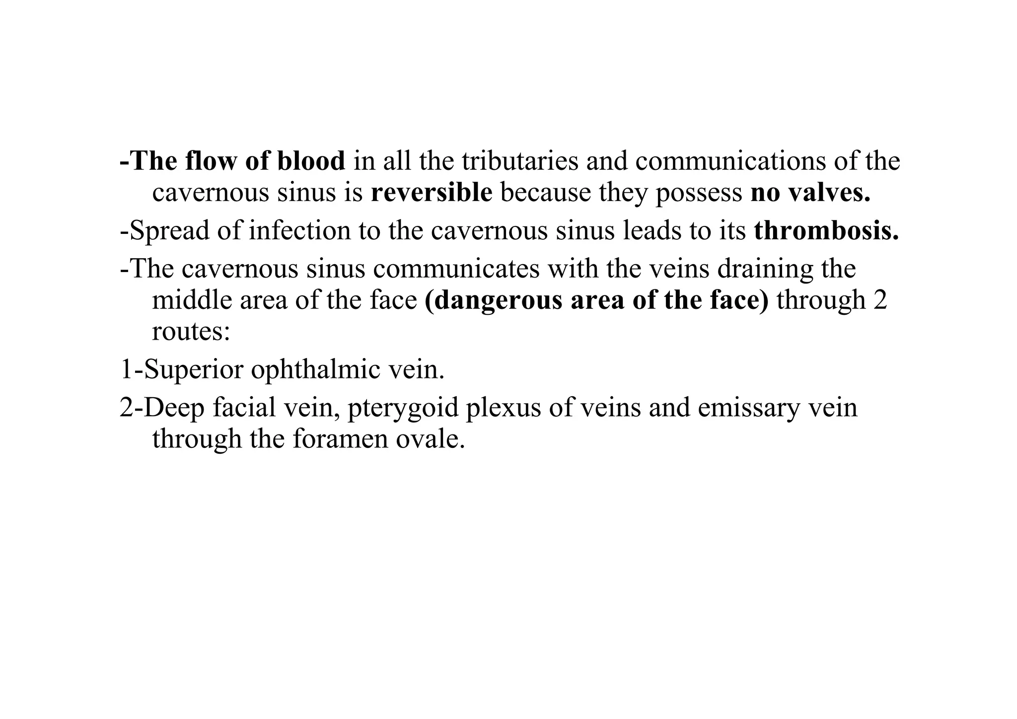 Cavernous sinus anatomy | PDF