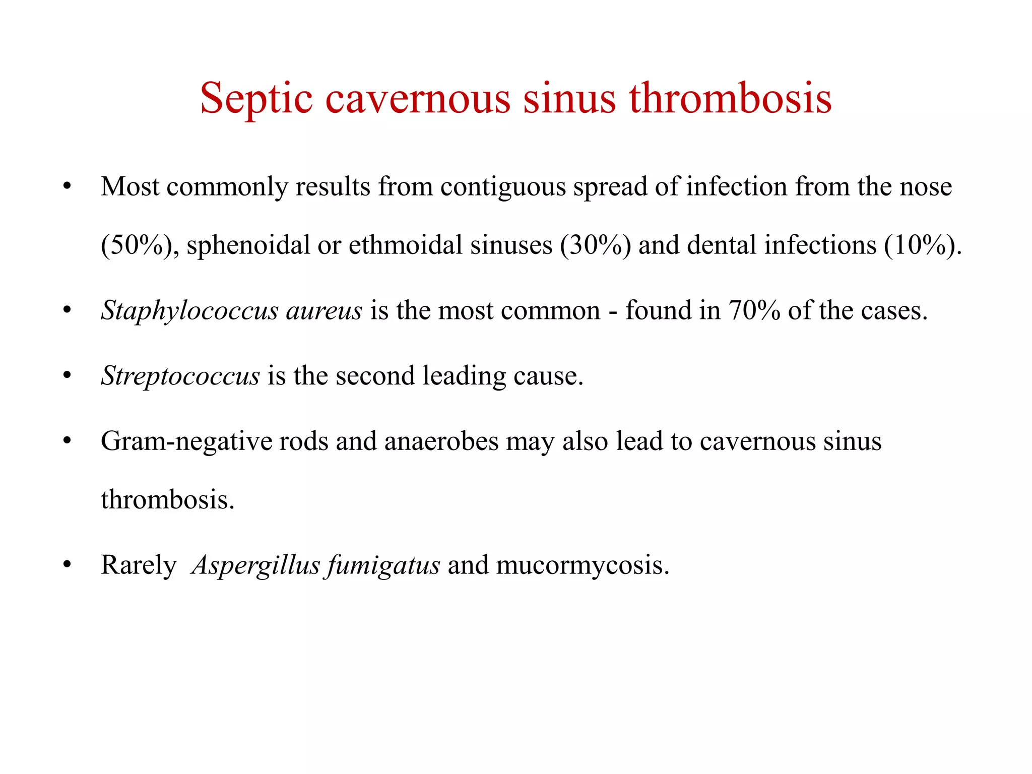 Cavernous sinus thrombosis.pdf ppt | PPTX