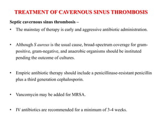 Cavernous sinus thrombosis.pdf ppt | PPTX