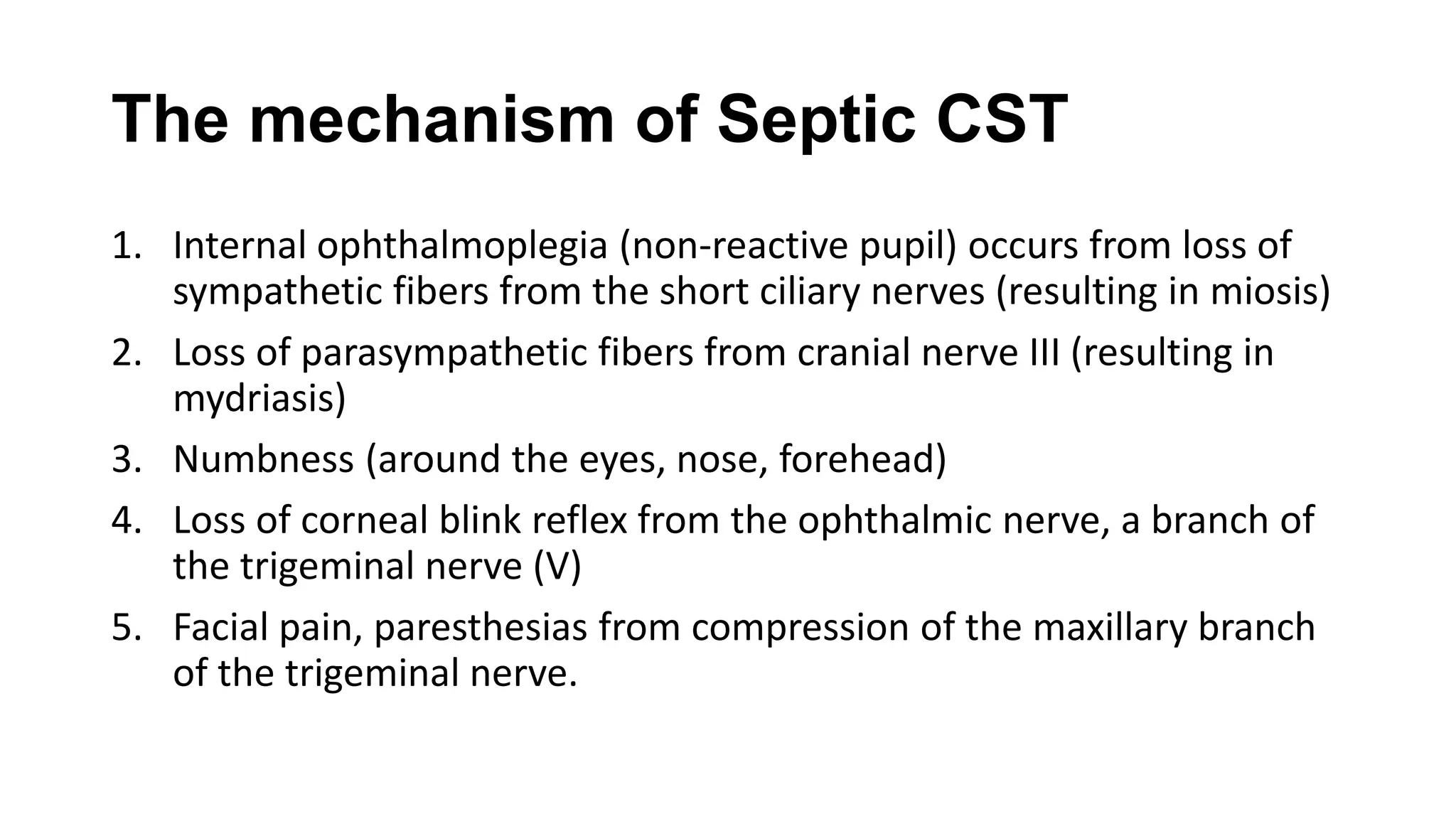 Cavernous Sinus Thrombosis | PPTX