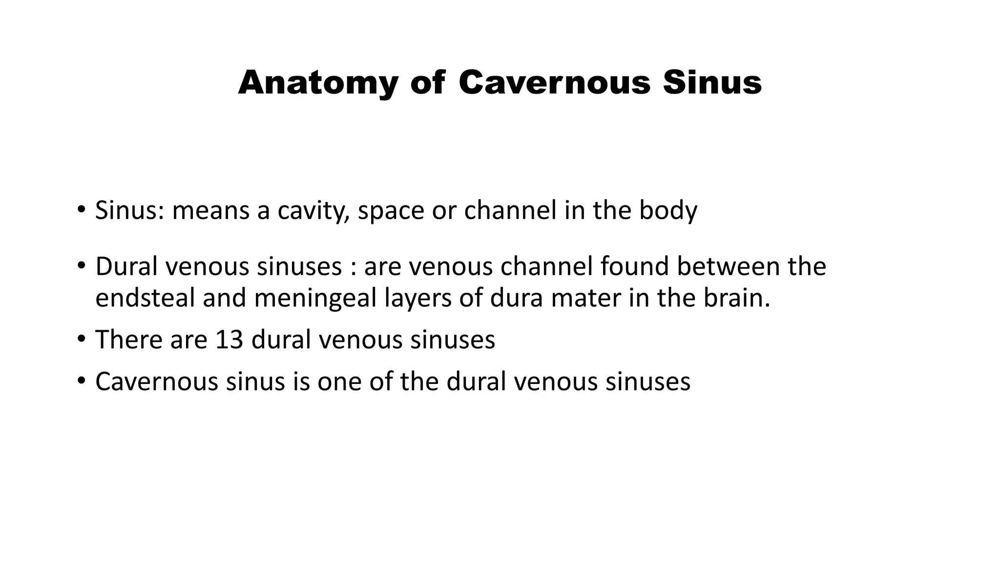 Cavernous Sinus Thrombosis | PPTX