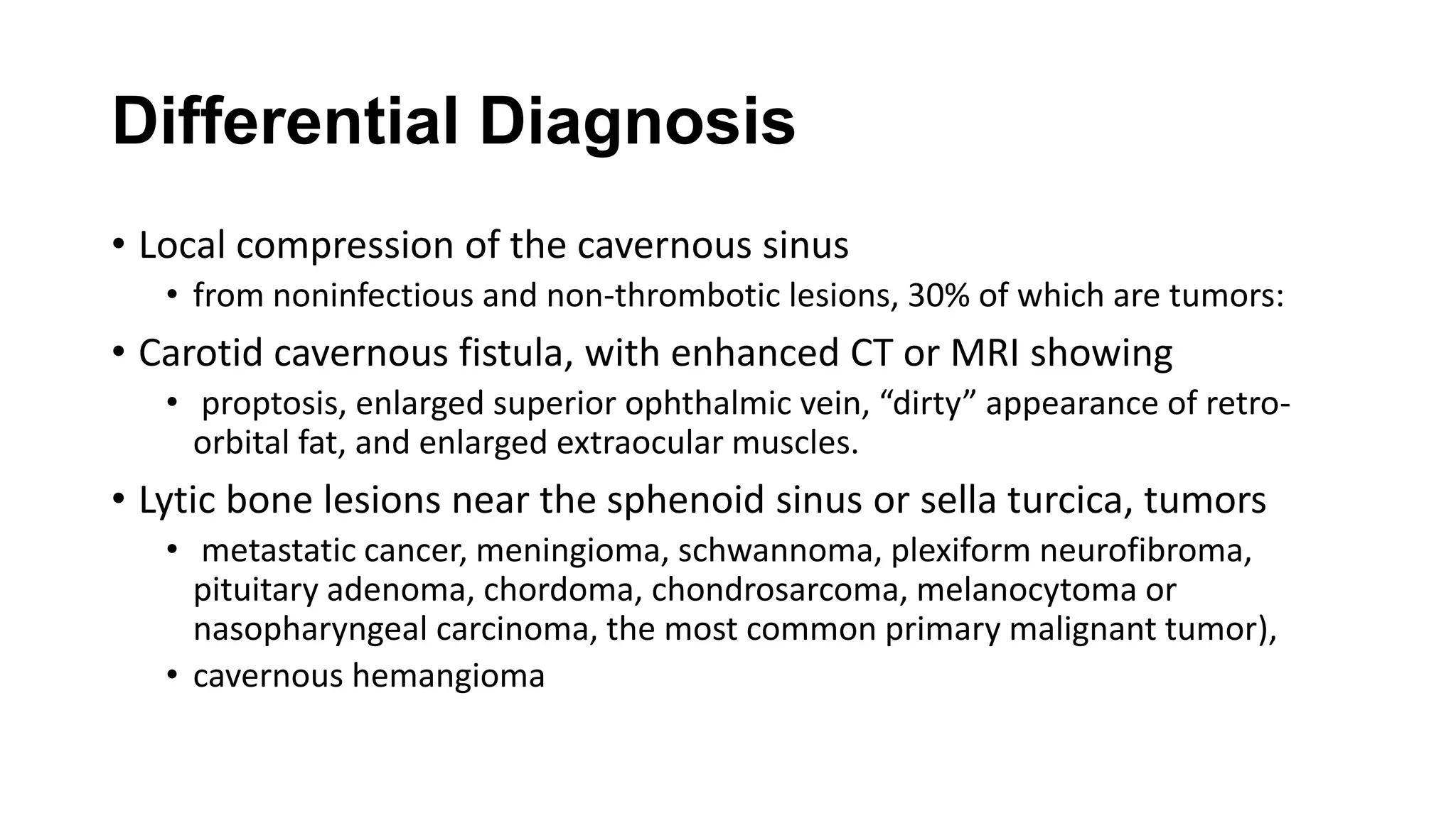 Cavernous Sinus Thrombosis | PPTX