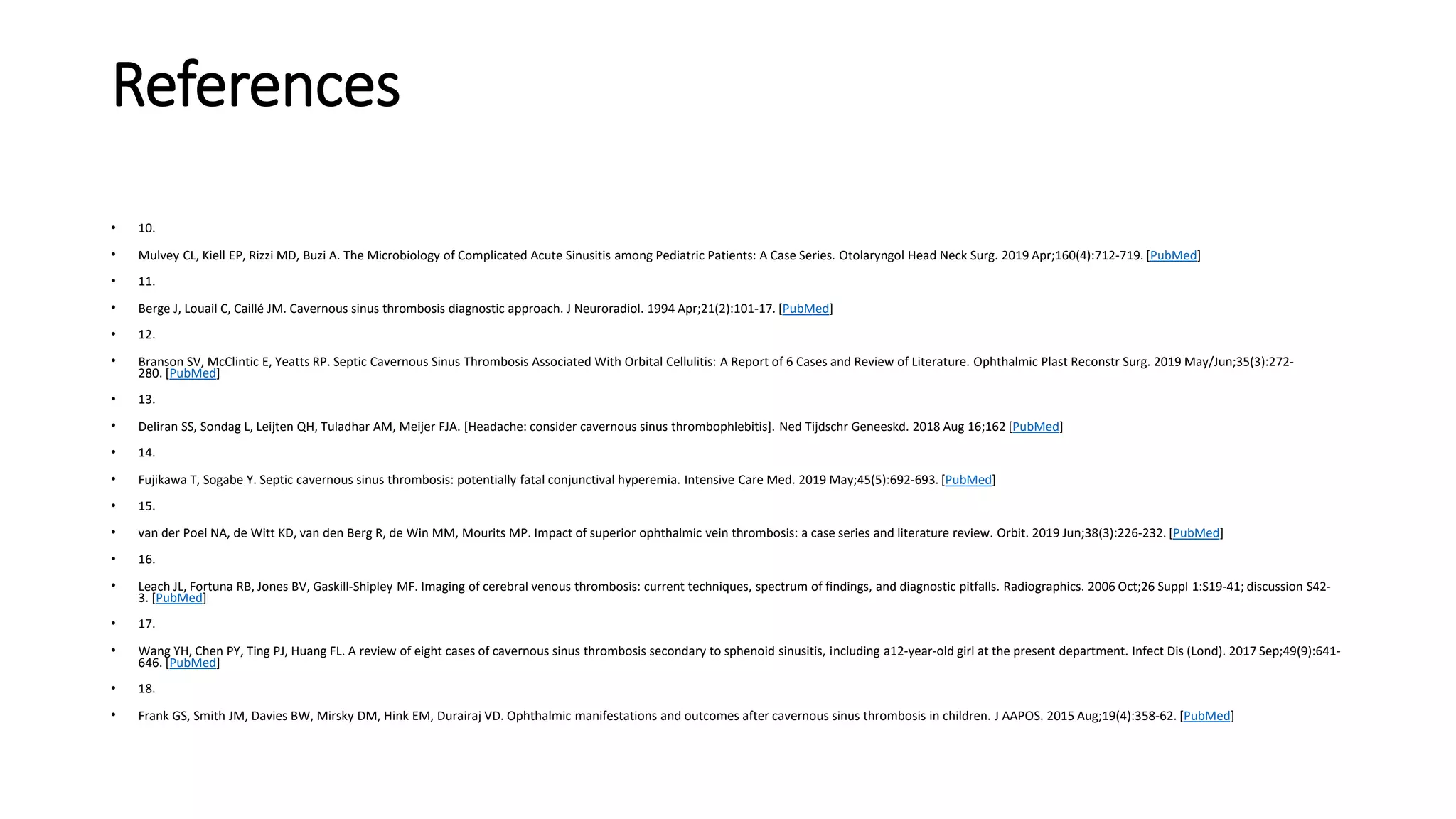 Cavernous Sinus Thrombosis | PPTX