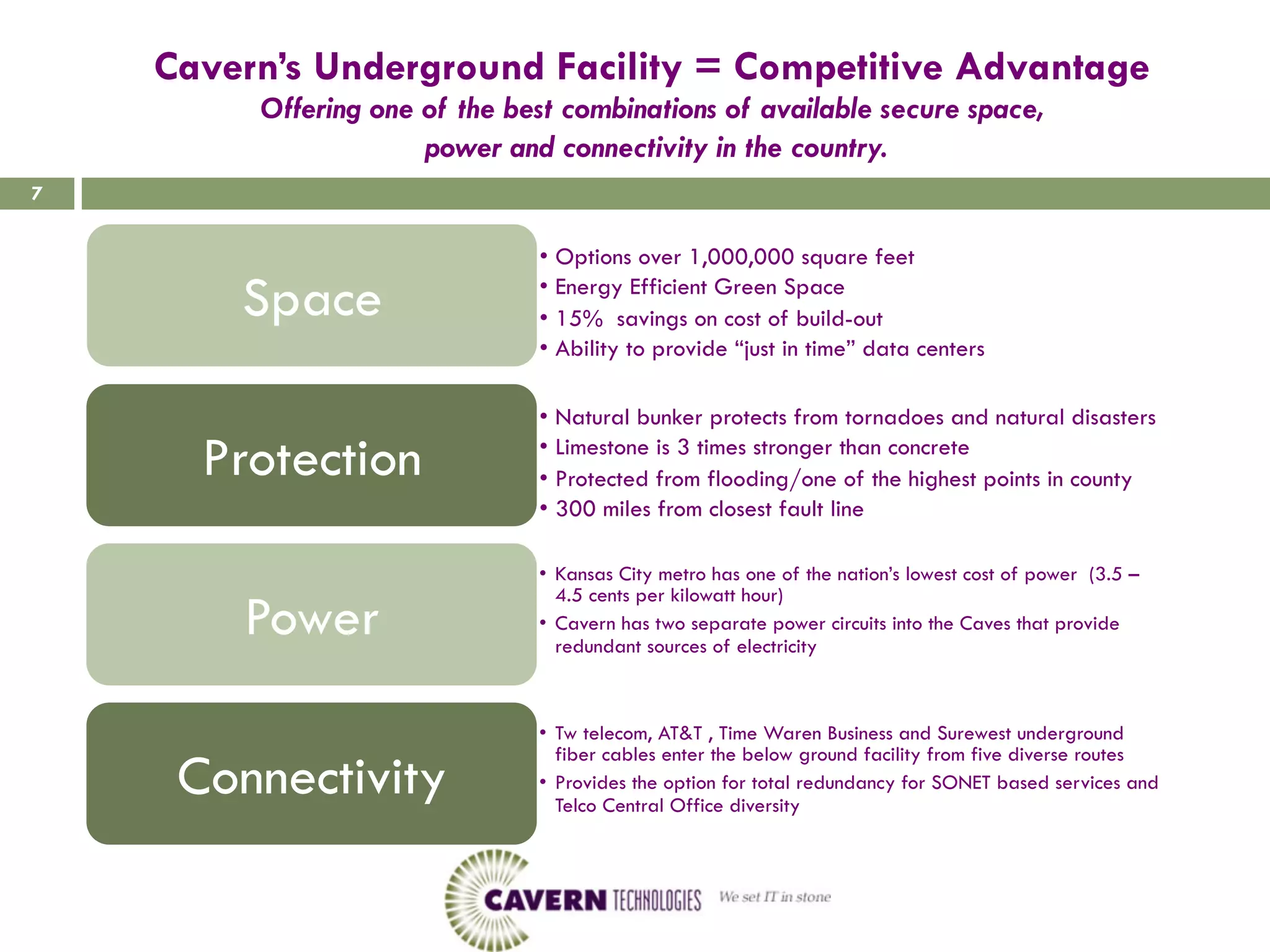 Cavern Technologies Underground Build To Suite Data Center | PDF