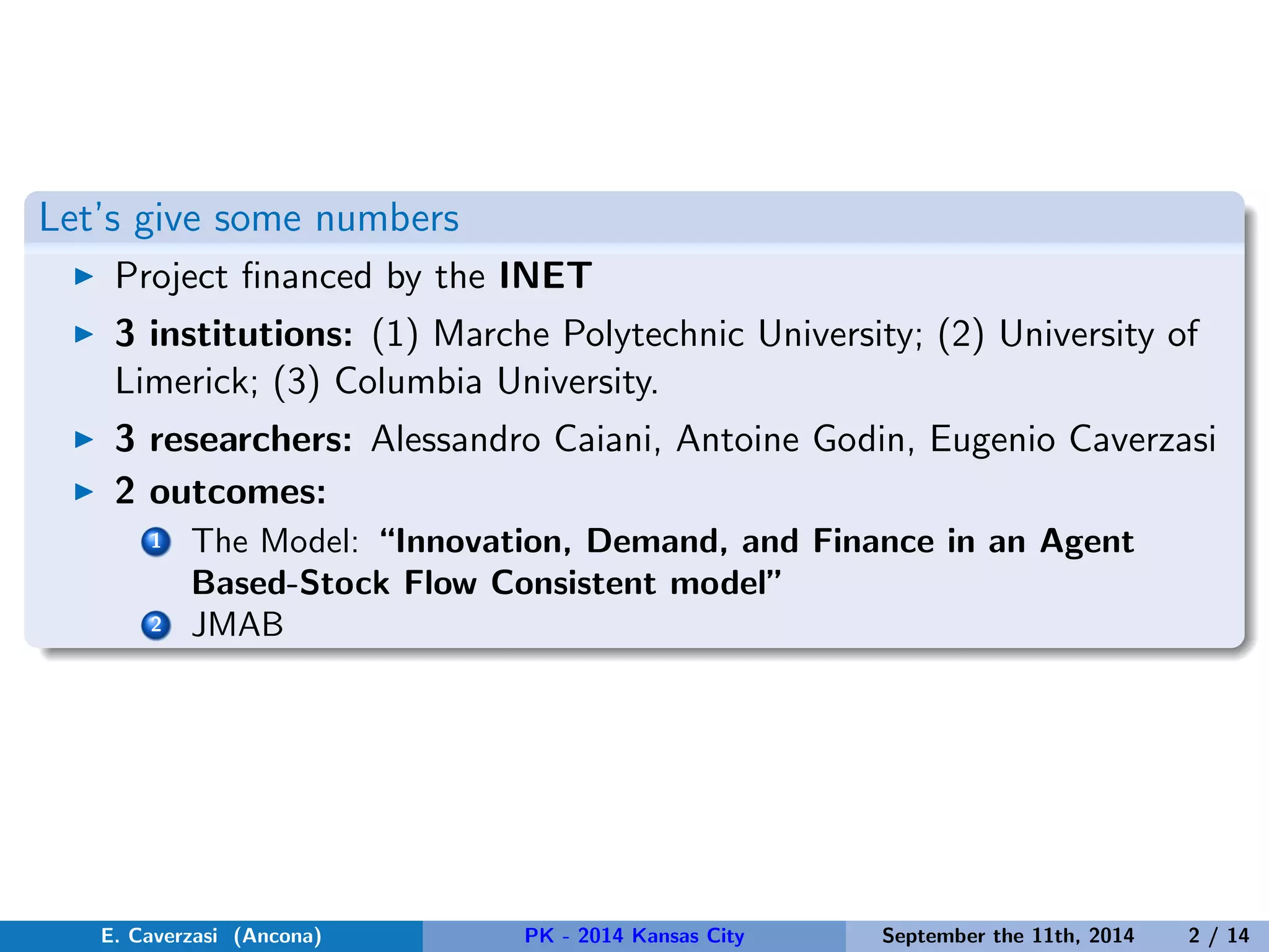 Innovation Demand And Finance In An Agent Based Stock Flow Consistent Model Ppt