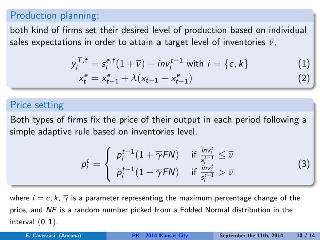 Innovation Demand And Finance In An Agent Based Stock Flow Consistent Model Ppt