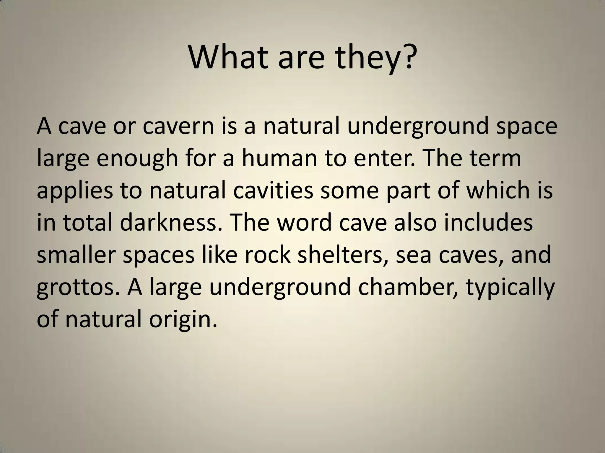 Caves geography pp | PPTX