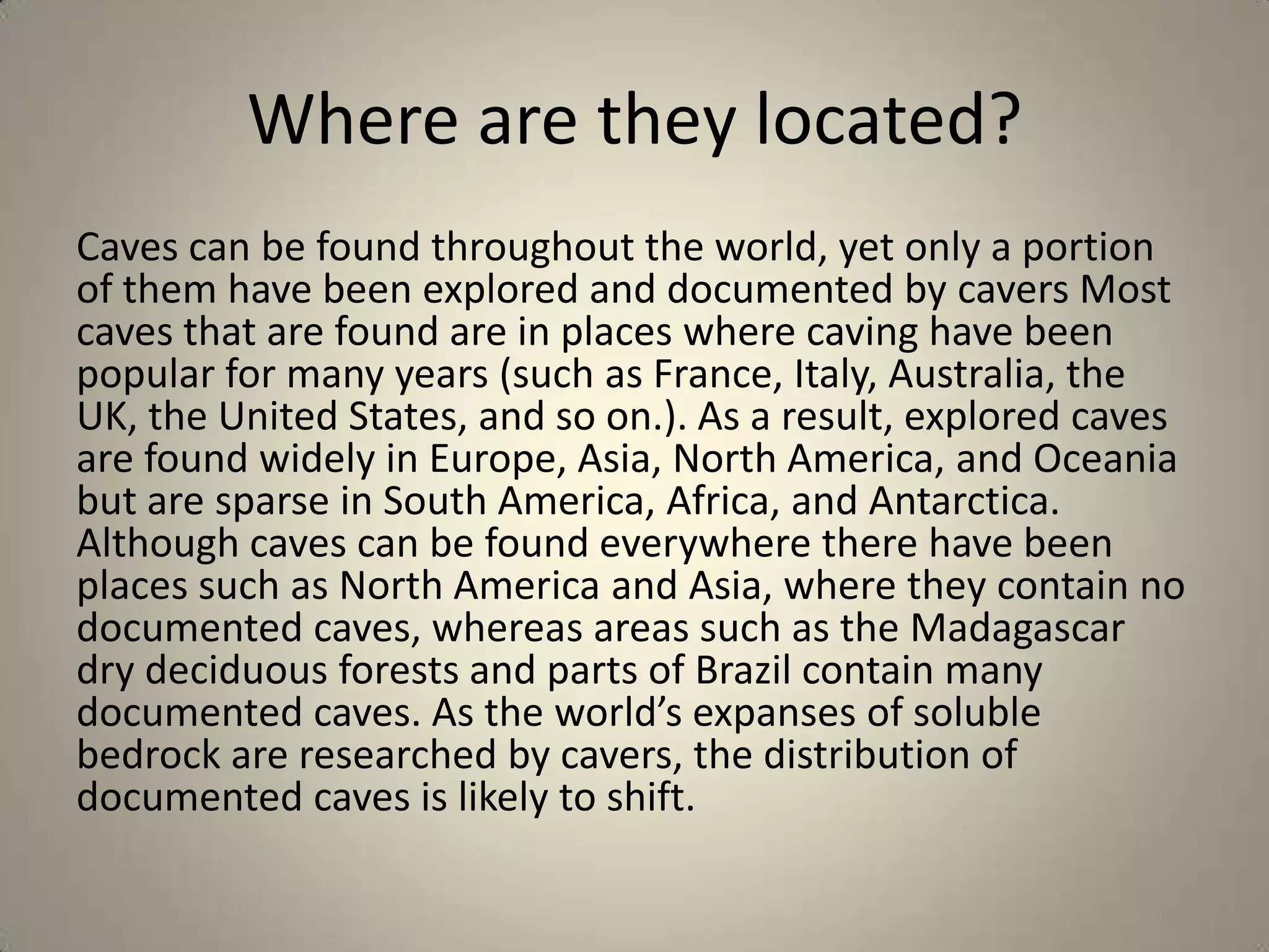 Caves geography pp | PPTX