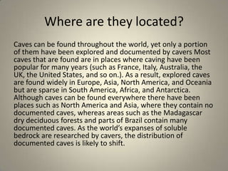 Caves geography pp | PPTX