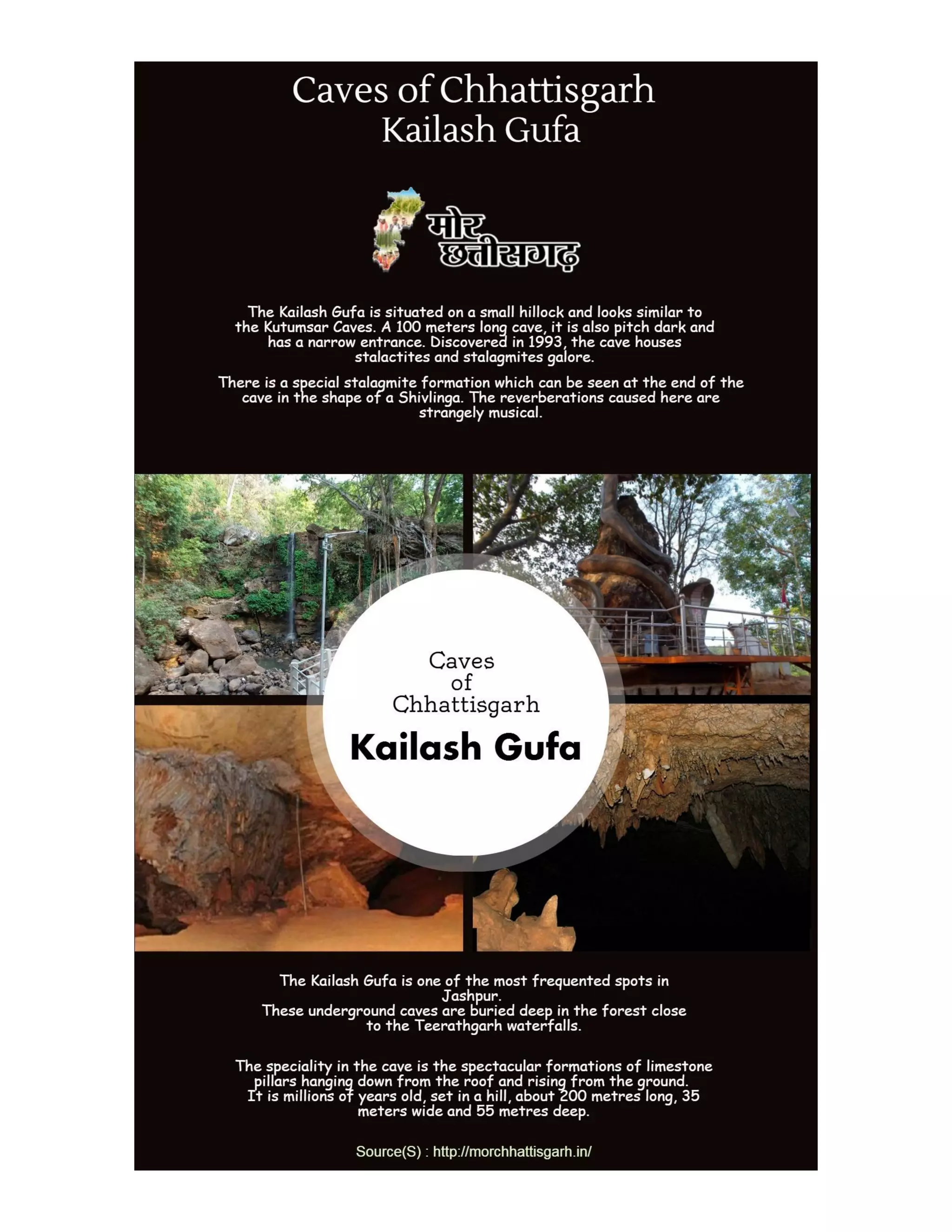 Caves of chhattisgarh - kailash gufa | PDF