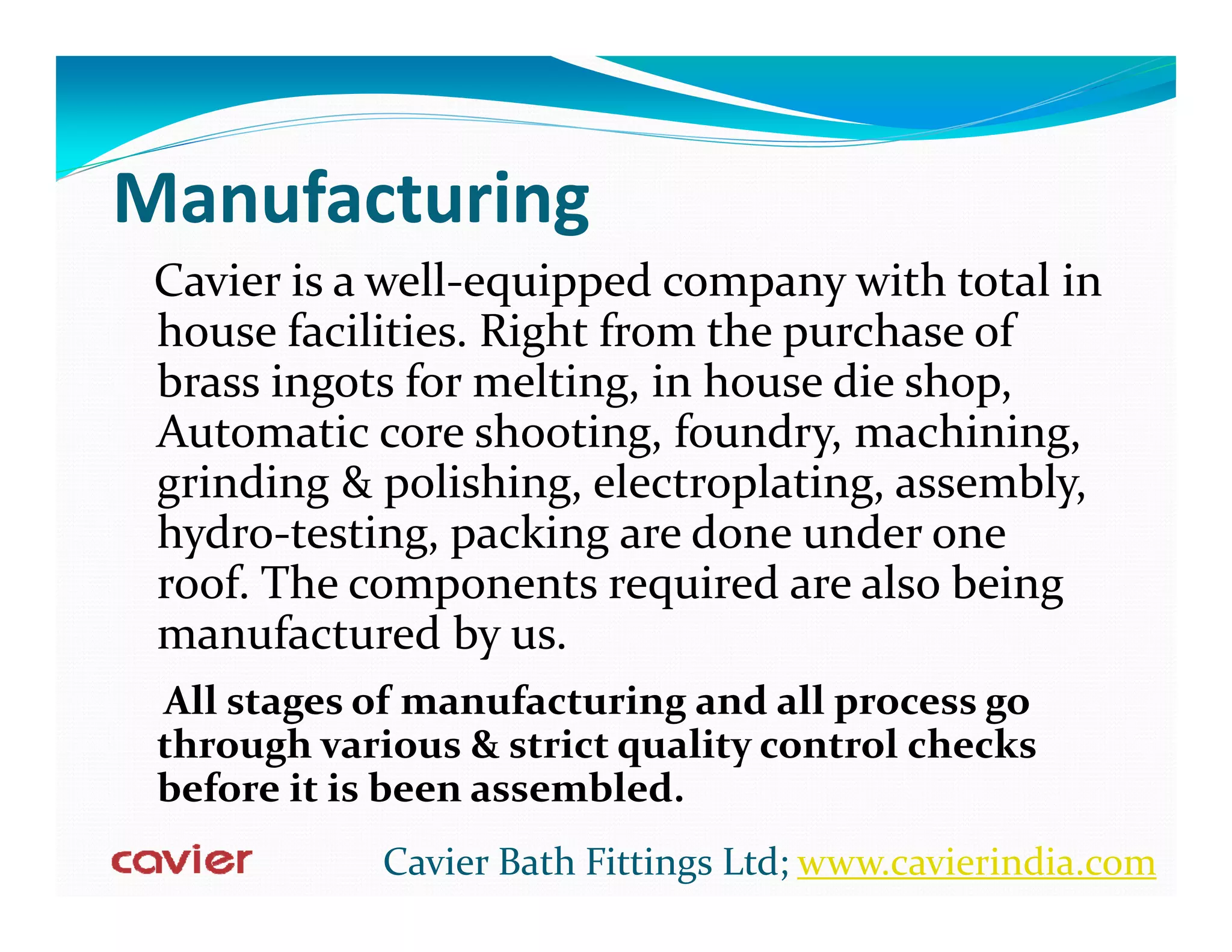 CAVIER BATH FITTINGS LTD | PPT
