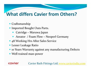 CAVIER BATH FITTINGS LTD | PPT