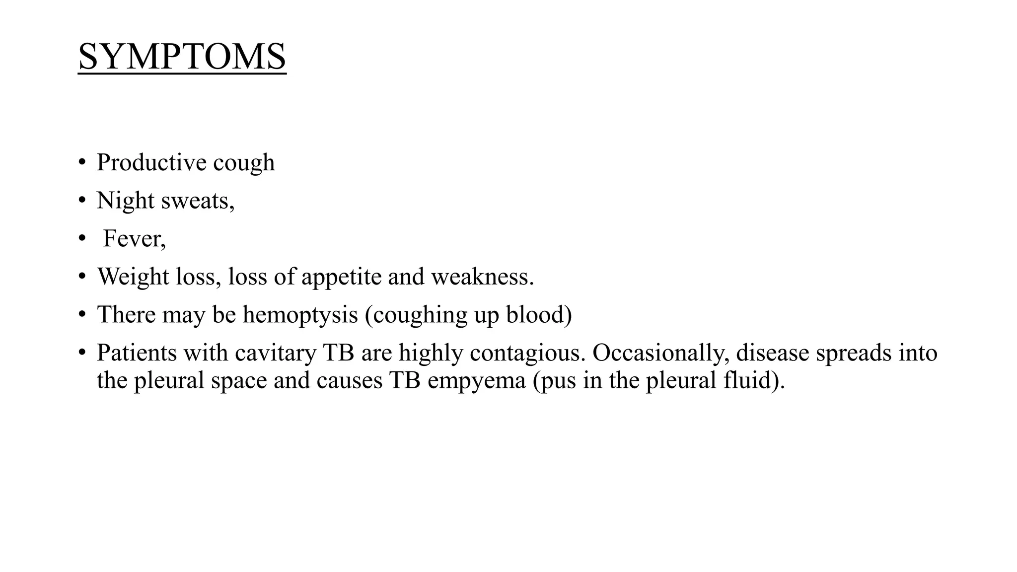 Cavitary tuberculosis | PPT