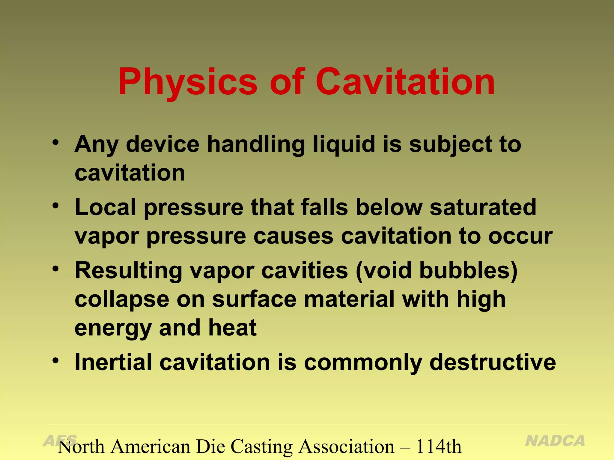 Cavitation effect | PPS