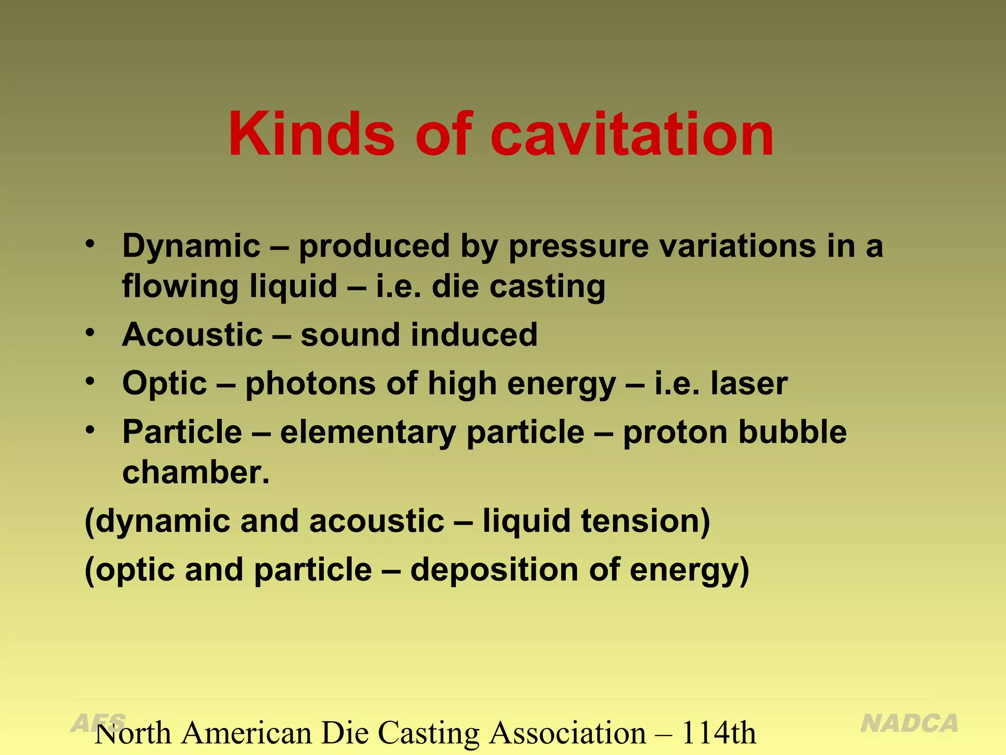 Cavitation effect | PPS