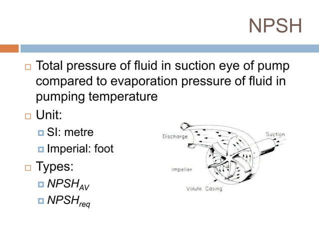 Cavitation in pumps and ... | PPTX | Science