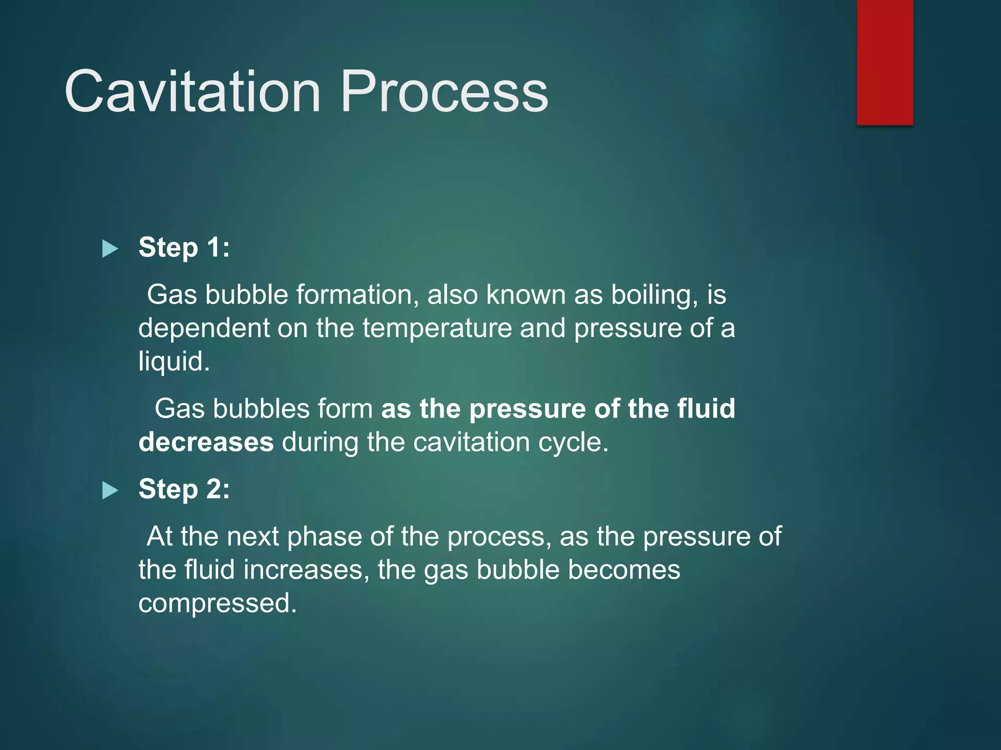 Cavitation Process and Types | PPTX