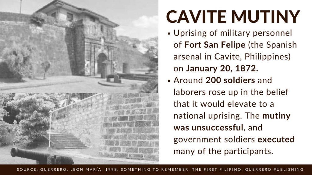Readings in the Philippine History: What Happened in the Cavite Mutin…