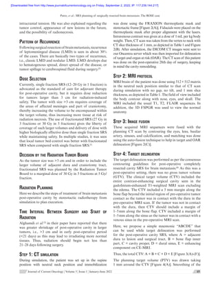 BRAIN MET CAVITY SRS ROSE | PDF