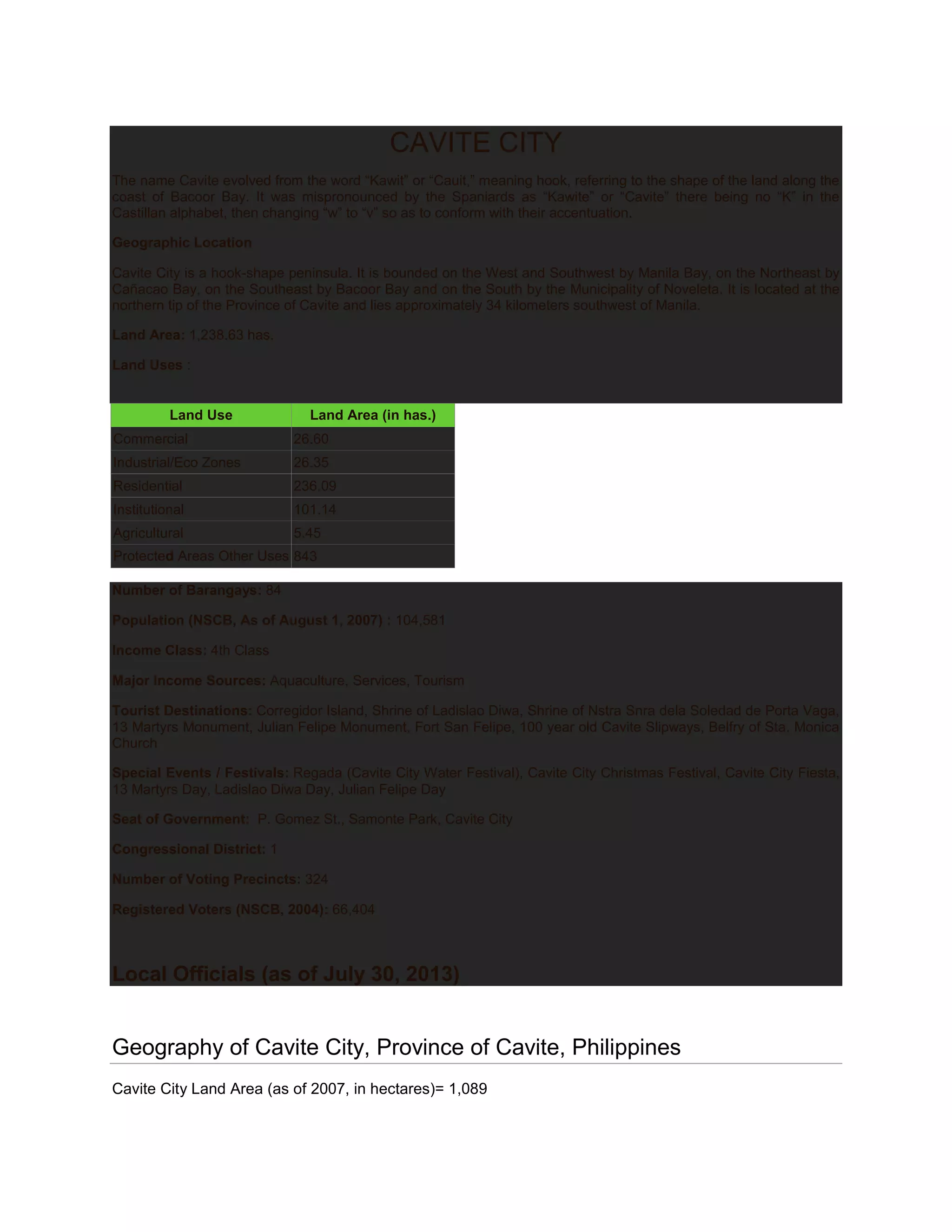 Cavity city info's | DOCX